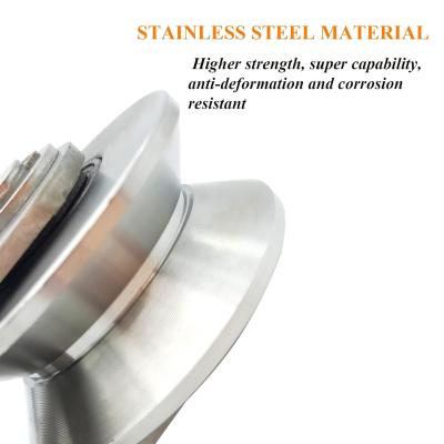 Cina Hotel And Home V Groove Gate Wheels Stainless Steel Bracket su misura in vendita