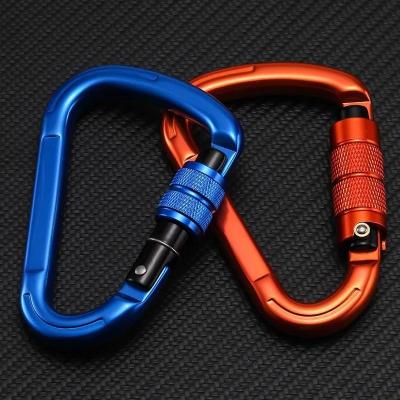 China Customized Logo and Color 25KN Aluminum Carabiner for Outdoor in Various Activities for sale