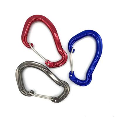 China 12KN Aluminum Snap Hook Essential Tool for Outdoor Enthusiasts Aluminum Carabiner for sale