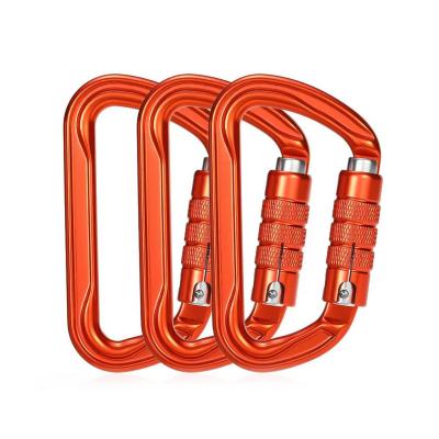 China OEM Acceptable 30KN Aluminum Alloy Auto-Lock Snap Hook for Climbing Hardware 7075 for sale