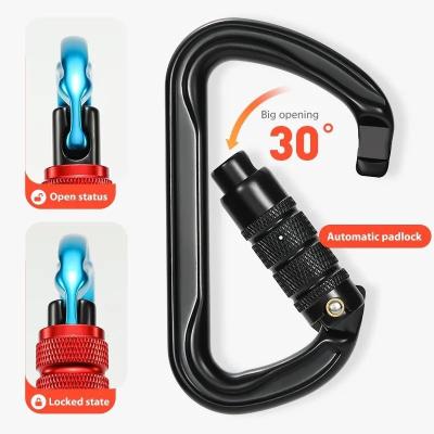 China OEM Accepting 30KN Heavy Duty Carabiner Snap Hook for Mountain Climbing in Heavy Industry for sale