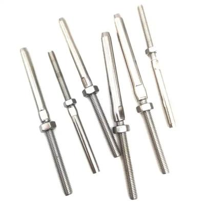 China Stainless Steel 316 Wire Rope Swage Stud Terminal Heavy Duty With Nut for sale