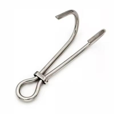 China Rigging Hardware Underwater Scuba Diving Carabiner Hook Marine  316 Reef Drift Hook for Diving Accessories for sale