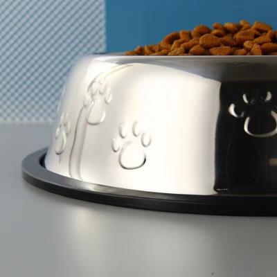 China Pet Bowls Feeders Stainless Steel Anti-Slip Dog Bowl Feeder for Home NO LCD Display for sale