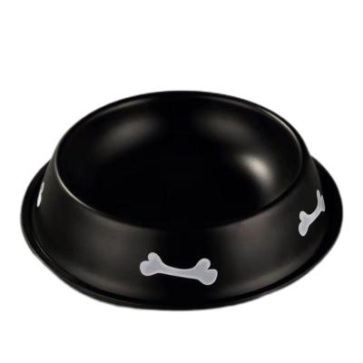China NO Time Setting Pet Bowl for Dogs and Cats StyDurable Non-Slip Design Powder-Coated Bone for sale