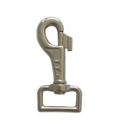 China Stainless Steel Eye Bolt Swivel Square Keyring Snap End Hook for sale