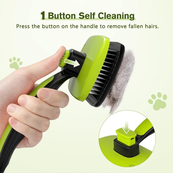 Quality Cat Brush Dog Brush Cat Hair Brush for Grooming Self Cleaning Slicker Dog Brush for sale