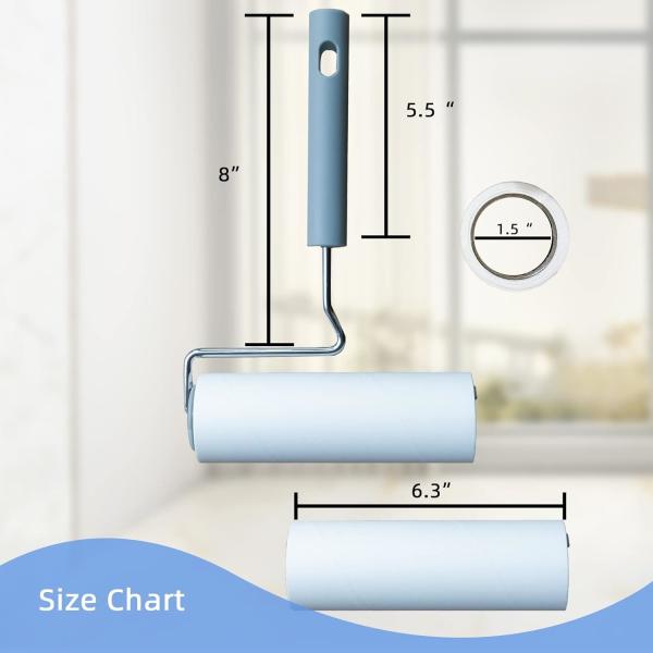 Quality High Sticky Pet Supplies Long Handle Large Surface Lint Roller For Removing Pet for sale