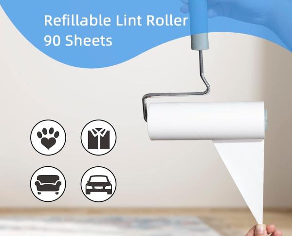 Quality High Sticky Pet Supplies Long Handle Large Surface Lint Roller For Removing Pet for sale