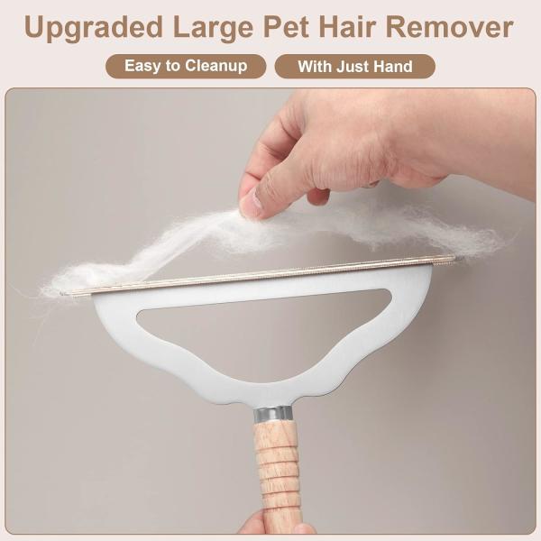 Quality V2.0 Large Carpet Rake Pet Hair Remover Reusable Long Handle For Low Pile Carpet for sale