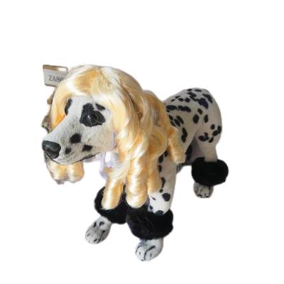 China Curly Afro Pet Wig for Large Dogs Fun Fluffy Breathable Perfect for Retro-Themed Parties and Costume Events for sale