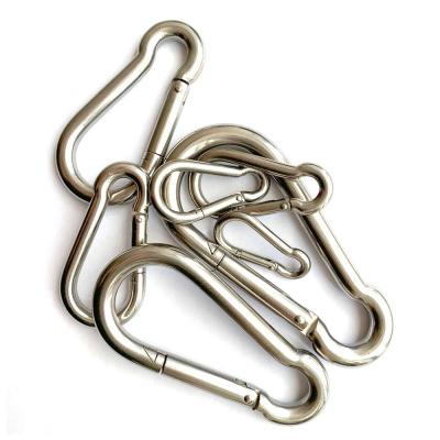 Cina Tecnologia di trattamento elettrolitico Acciaio inossidabile DIN5299C Carabiner Snap Hook in vendita