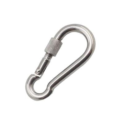Enlace rápido de acero inoxidable personalizable, gancho de resorte con cerradura de tornillo para el sector industrial