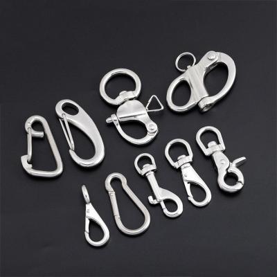 China OEM Polished Stainless Steel Round Eye Swivel Snap Spring Hook Swivel Eye Snap Hook for sale