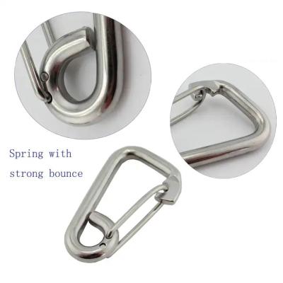 OEM accepté en acier inoxydable de randonnée d'escalade de printemps Snap Crochet pour les activités de plein air