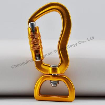 China 11.4KG Pet Leash Automatic Lock Rotating Buckle with Aviation Aluminum Alloy Hardware for sale