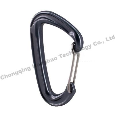 China Portable Aluminium Alloy D Shape Climbing Lock 22KN for Secure Climbing Experience for sale