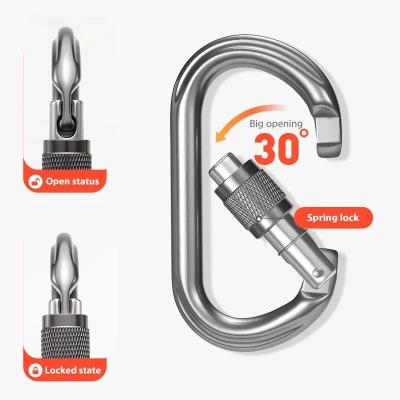 Cina 25KN Snap Hook bloccante clip di alluminio Carabiner Perfetto per la sicurezza e la sicurezza in vendita