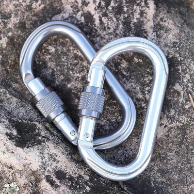 Cina 25KN Snap Hook bloccante clip di alluminio Carabiner Perfetto per la sicurezza e la sicurezza in vendita