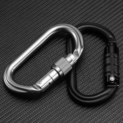Cina 25KN Snap Hook bloccante clip di alluminio Carabiner Perfetto per la sicurezza e la sicurezza in vendita