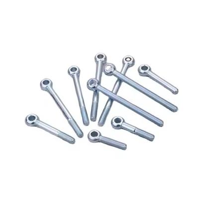 China ZINC Galvanized Carbon Steel DIN 444 Eye Bolts Precision Forged Eye Screw Swing Bolt Mechanical Fastener for sale
