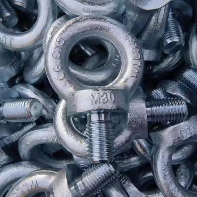 China ZINC Finish High Tensile Shoulder Eye Bolt DIN 580 Carbon Steel For Heavy Lifting for sale