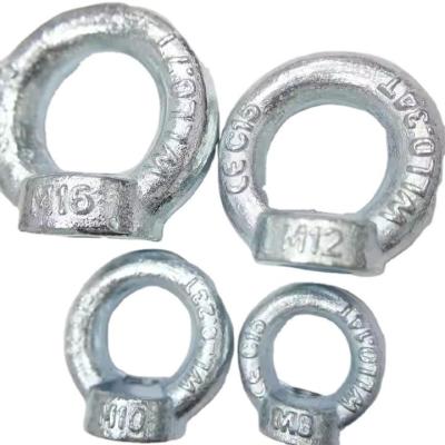 China Heavy Duty DIN 582 Eye Nut Carbon Steel Galvanized Anchor Lifting Ring Nut for sale