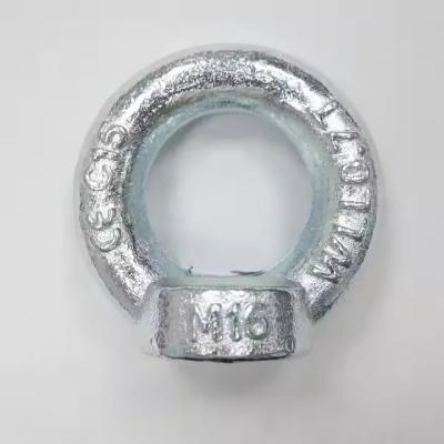 China ZINC Finish Heavy Duty Ring Type Oval Threaded Lifting Eye Nut DIN 582 for Carbon Steel for sale