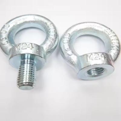 China ZINC Finish Heavy Duty Ring Type Oval Threaded Lifting Eye Nut DIN 582 for Carbon Steel for sale