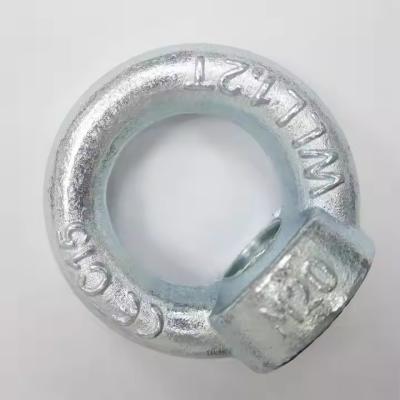 China ZINC Finish Heavy Duty Ring Type Oval Threaded Lifting Eye Nut DIN 582 for Carbon Steel for sale