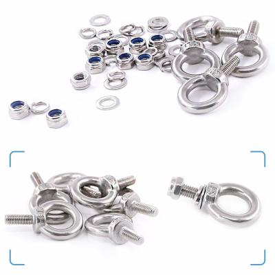 China High Quality Grade Fastener Nut M6-M36 Eye Bolt with Stainless Steel 304/316 for Industry Ring Bolt for sale