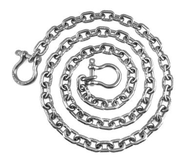 China Stainless Steel 316 Anchor Chain With Advanced Lock Ring Shackle Design Marine Hardware for sale