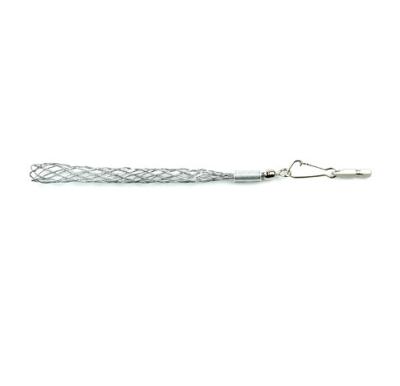 China Silvery White Sling Bus Drop Wire Mesh Cable Grip with Customized Size for sale