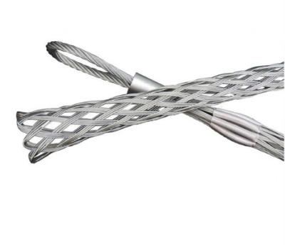 China Galvanized Steel Cable Pulling Grip in Silvery White with Flat Nail Clip Standard for sale