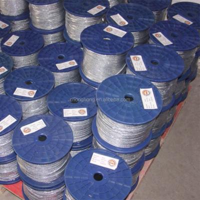 China Non-Alloy Carbon Steel 3/32" 7x19 IPS/EIPS Galvanized Wire Rope 5000 fts for Aircraft Cable at Best for sale
