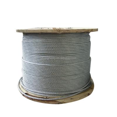 China 12mm 6x12 7FC Galvanized Steel Wire Rope for Crane and Lifting Equipment Tolerance ±1% OEM Corrosion Resistant for sale