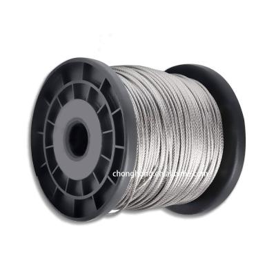 China Steel Core/Fibre Core Wire Rope 1/16 for Aircraft Tension Galvanized Grade Stainless Steel for sale