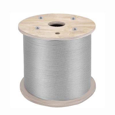 China T316 Cable Balustrade 500 Ft Stainless Steel Rope 1/8 Inch Stranded 1x19 Wire Rope Cold Heading Steel 16.7 lbs / 7.58 kg for sale