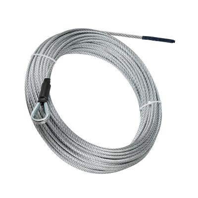 China Non-Alloy 1x19 Galvanized Steel Wire Rope 1/16 Galvanized Aircraft Cable 100FT Tolerance Other for sale