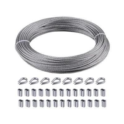 China Cortar DIY Suspensión al aire libre 1.5mm 7x7 Cable de núcleo de hebras de alambre de acero inoxidable para el servicio de procesamiento de aleaciones en venta