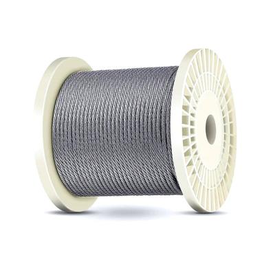 China Cables de tensión de acero alambre de acero galvanizado cuerda de acero 5/32 Diámetro 5 x 26 Aceptando los requisitos del cliente OEM en venta