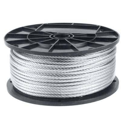 China Cables de alta resistencia a la tracción de acero al carbono de grado plata MIL-DTL-83420 1/16 "a 3/8" 7x7 7x19 Cables de alambre de avión galvanizados en venta