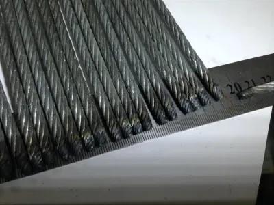 China Galvanized Ungalvanized 18X19 Iws No-Rotating Steel Wire Rope with Many Layers Tolerance ±1% Special Cold Heading Steel for sale