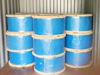 China Stainless Steel 304 316 Grade Ungalvanized and Galvanized 6X9w Iwrc Well Drilling Rig Draw Work Drilling Line Steel Wire Rope for sale