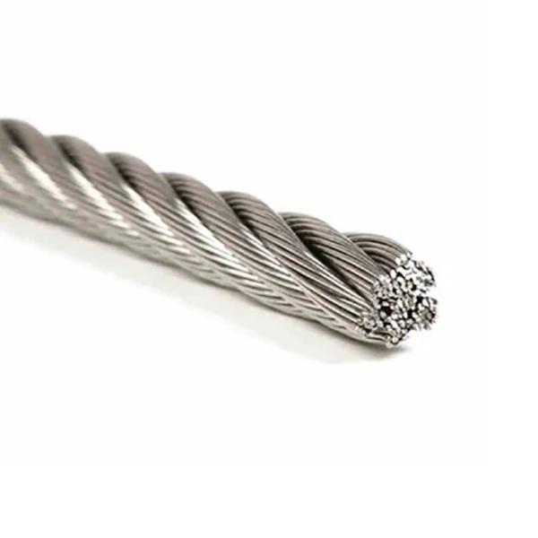 Quality 304/316 Multi Strand Steel Wire Rope for Conveyor Belt Tolerance ±1% 4x19W-WSC 4x31WS-FC Ungalvanized Galvanized for sale
