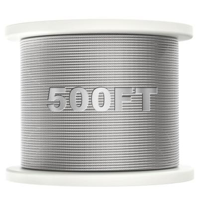 Китай 7X7/7X19 1/8 "Горячее погружение оцинкованной стальной проволоки канат оцинкованный воздушный кабель Толерантность ± 1% специальная свободная режущая сталь продается