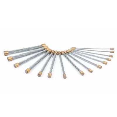 Китай 6X7 FC 7X7 Гальванизированная высокоуглеродистая стальная проволока стальная нить ASTM стандарт и прочный для применения веревки продается