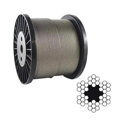 Китай Непокрытая 3/16" T316 Нержавеющая сталь проволока для палубы кабельных перил комплекты 500FT кабельная веревка самолет кабель 1x19/7x7/7x19 продается