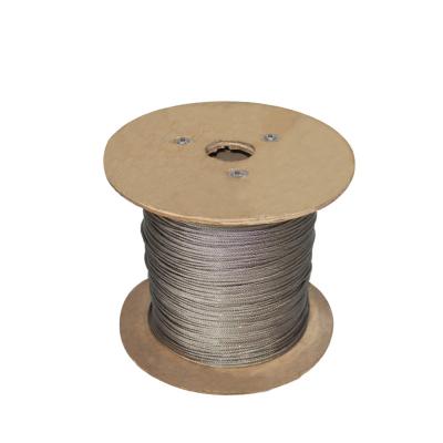 China Tolerance ±1% T316 Stainless Steel Cable Wire Rope 1x19 7x7 7x19 For Balustrades DIY Deck Railing Hardware Kit for sale