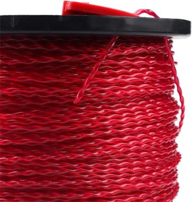 China 2.7mm / 0.10-inch Round Trim Line Round Twist 3 LBS. 690 Ft Red Cutting Tool Line Weed Trimmer Line for sale